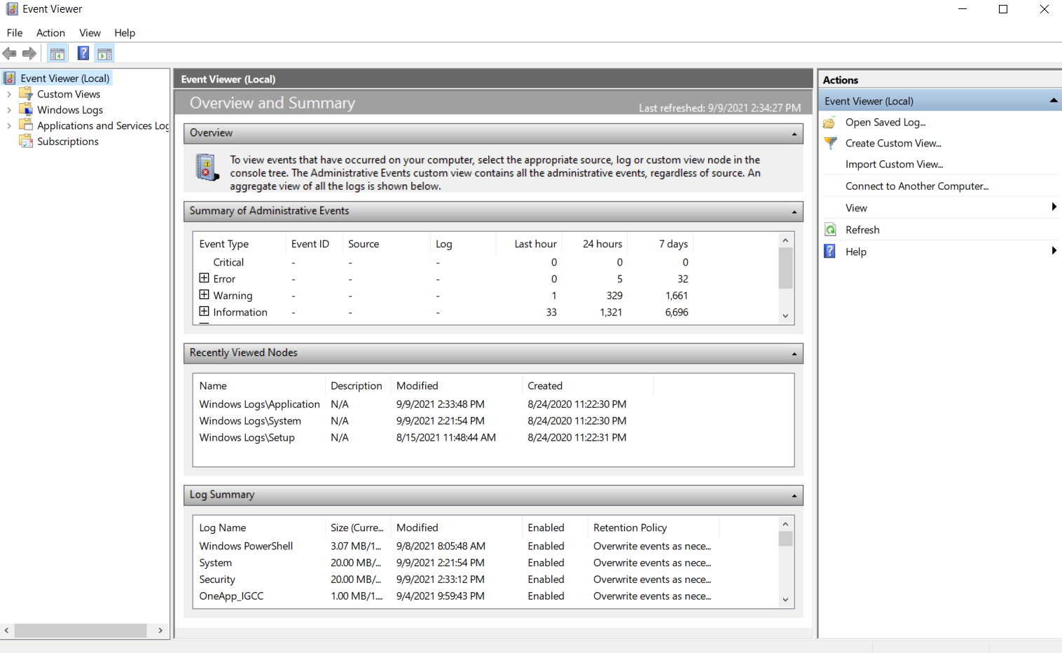 How to collect event logs - Documentation